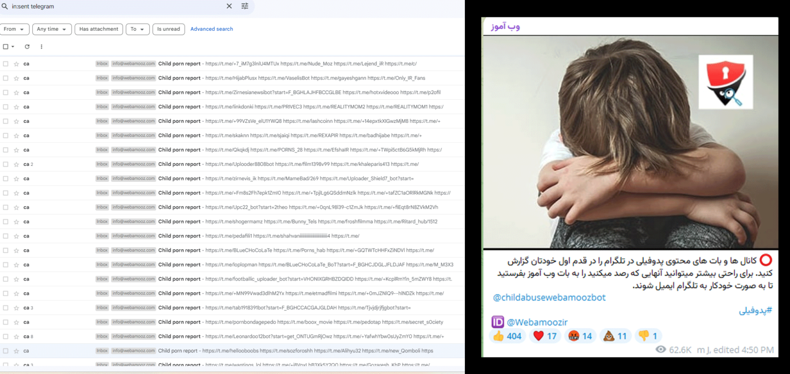 Pedophilic Content on Telegram: A Growing Concern | Webamooz